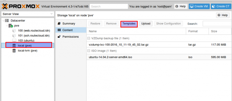 Membuat CT (Container) di Proxmox VE - Routecloud Indonesia - Blog