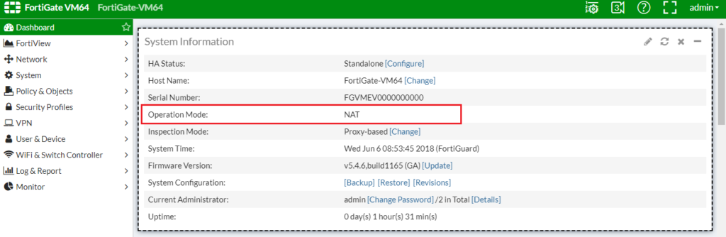 Belajar Fortigate: Mode Operation Fortigate - Routecloud Indonesia - Blog