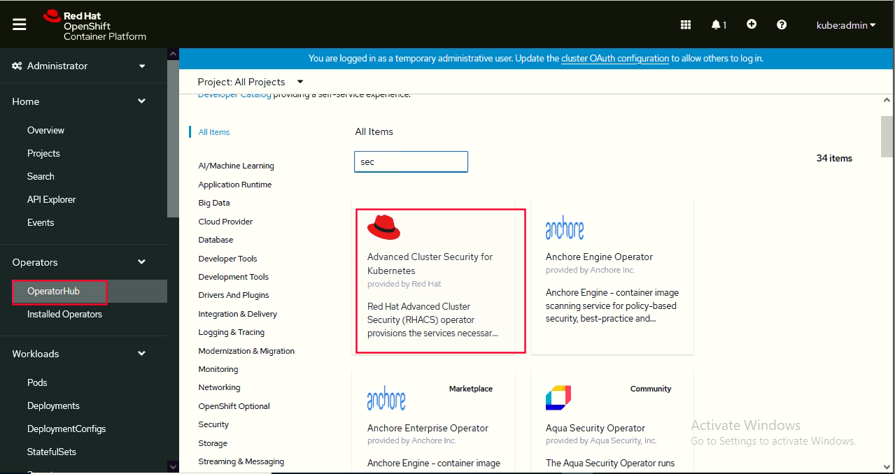 Install Red Hat Advanced Cluster Security (StackRox) on Openshift 4.8 - Routecloud Indonesia - Blog